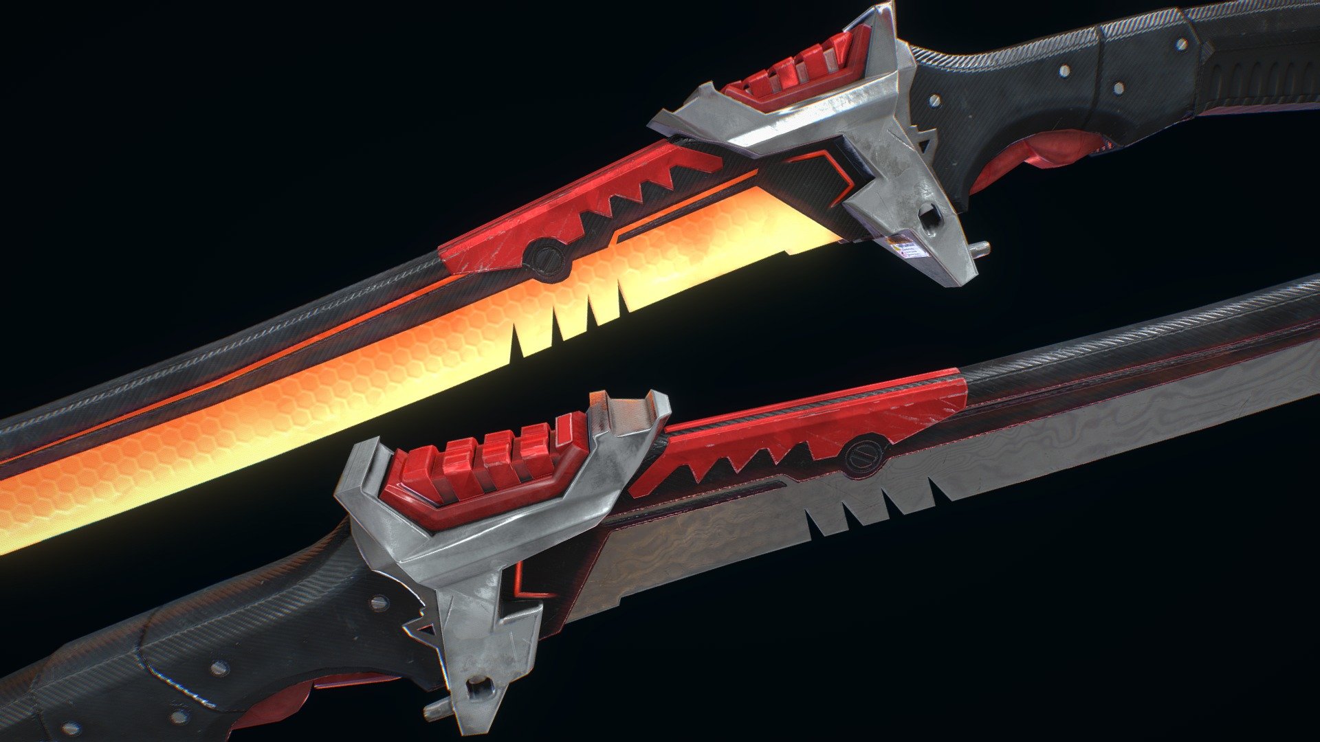 Thermal Katana - 3D model by Valery Kharitonov (@KJLOYH) [fb401ea ...
