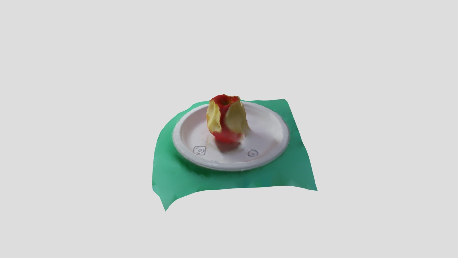 an apple that someone ate - Download Free 3D model by kimsamoo [fb403f6] - Sketchfab
