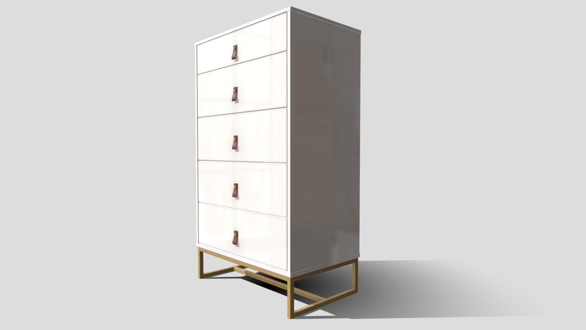 Iridium - White - Chest Of Drawers - 3D model by trendforward [fb40c25 ...