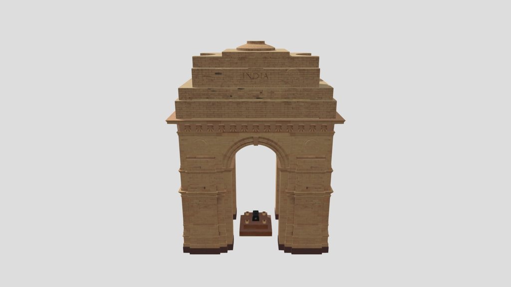 India gate - A 3D model collection by rohanstarboi.04 - Sketchfab
