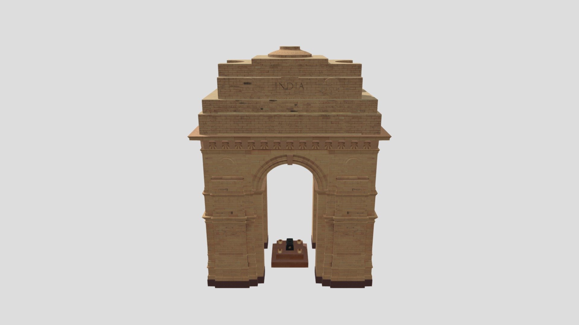 India Gate 3d Model - 3D model by CG-3D-HUB [fb44c4d] - Sketchfab