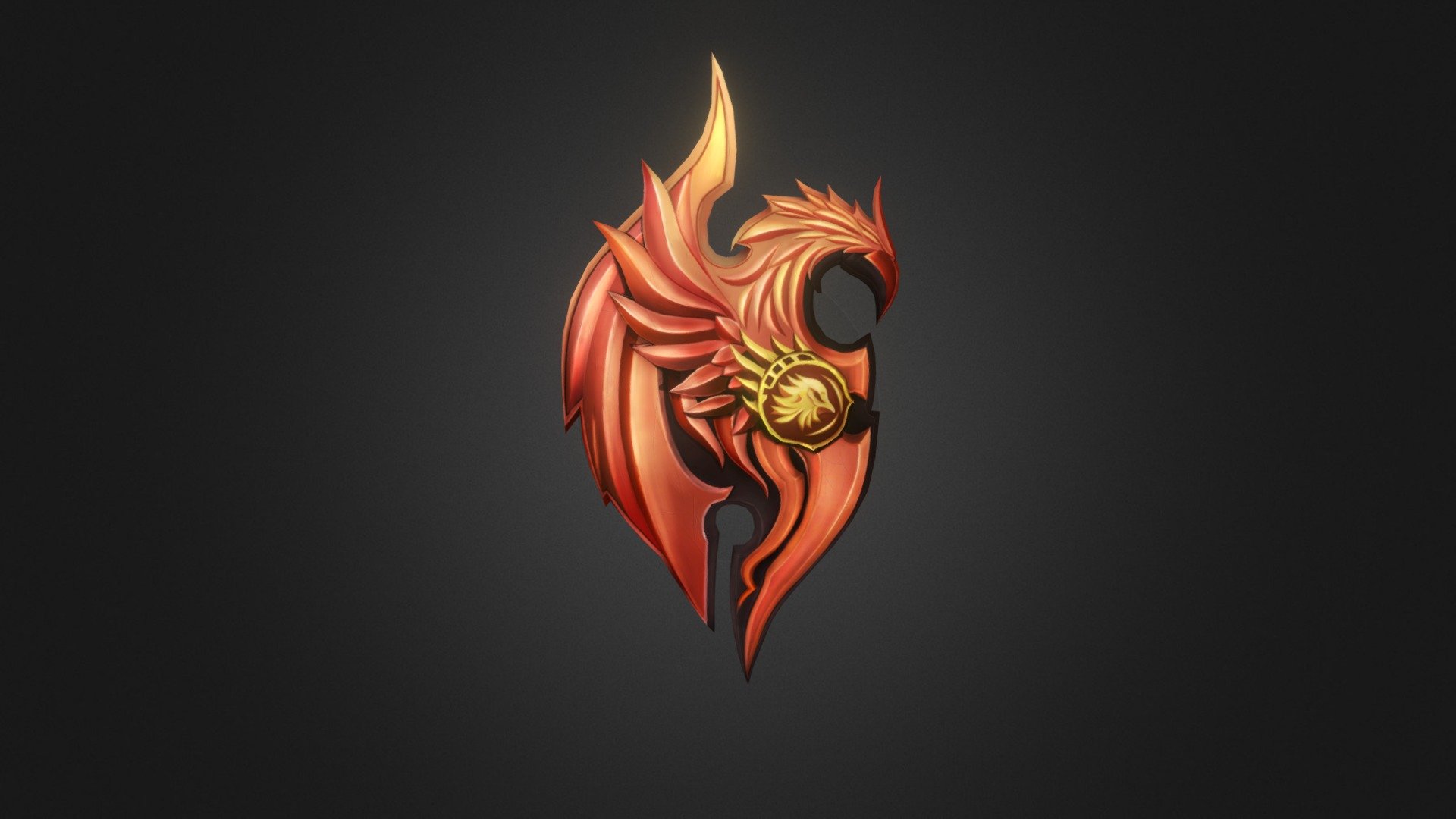 Phoenix Shield - 3D model by Venos [fb47fa7] - Sketchfab