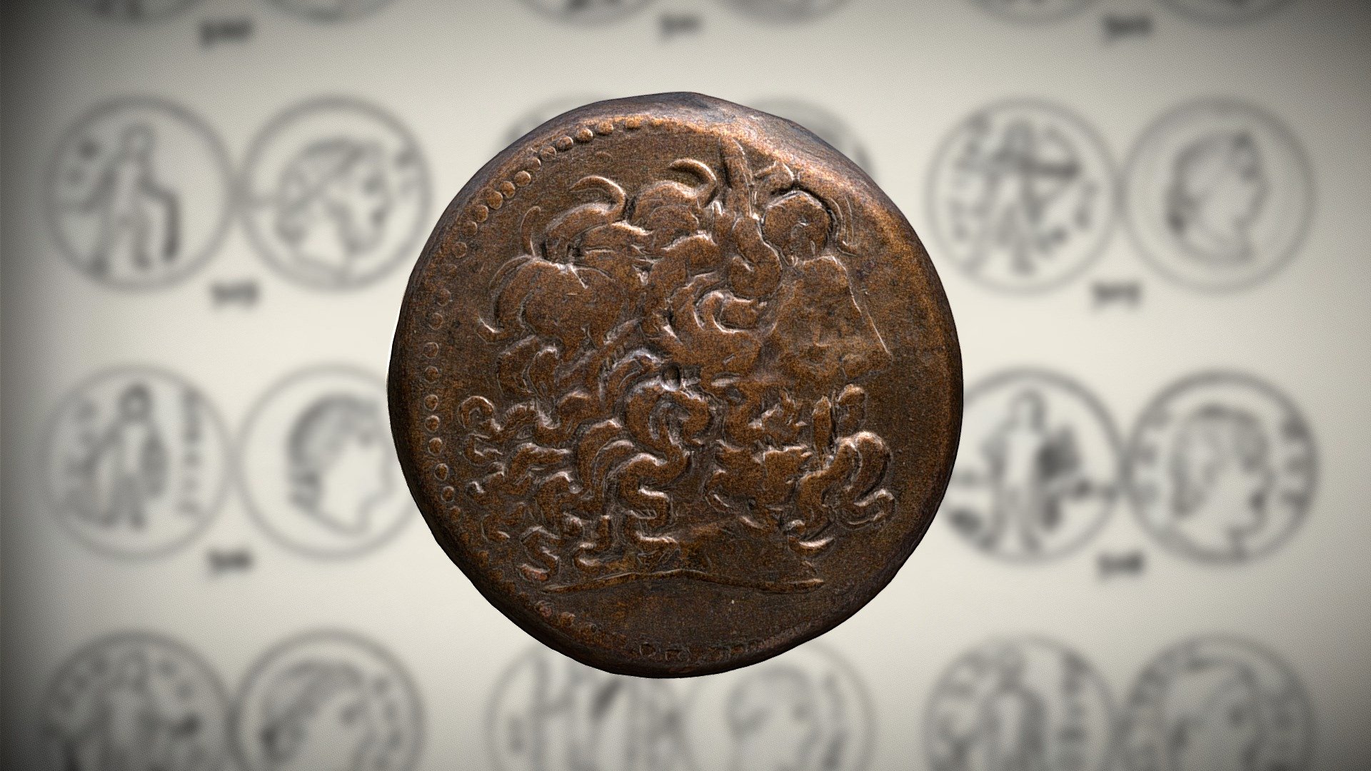Tetraobol of Ptolemy IV Philopater - 3D model by Frank McMains ...