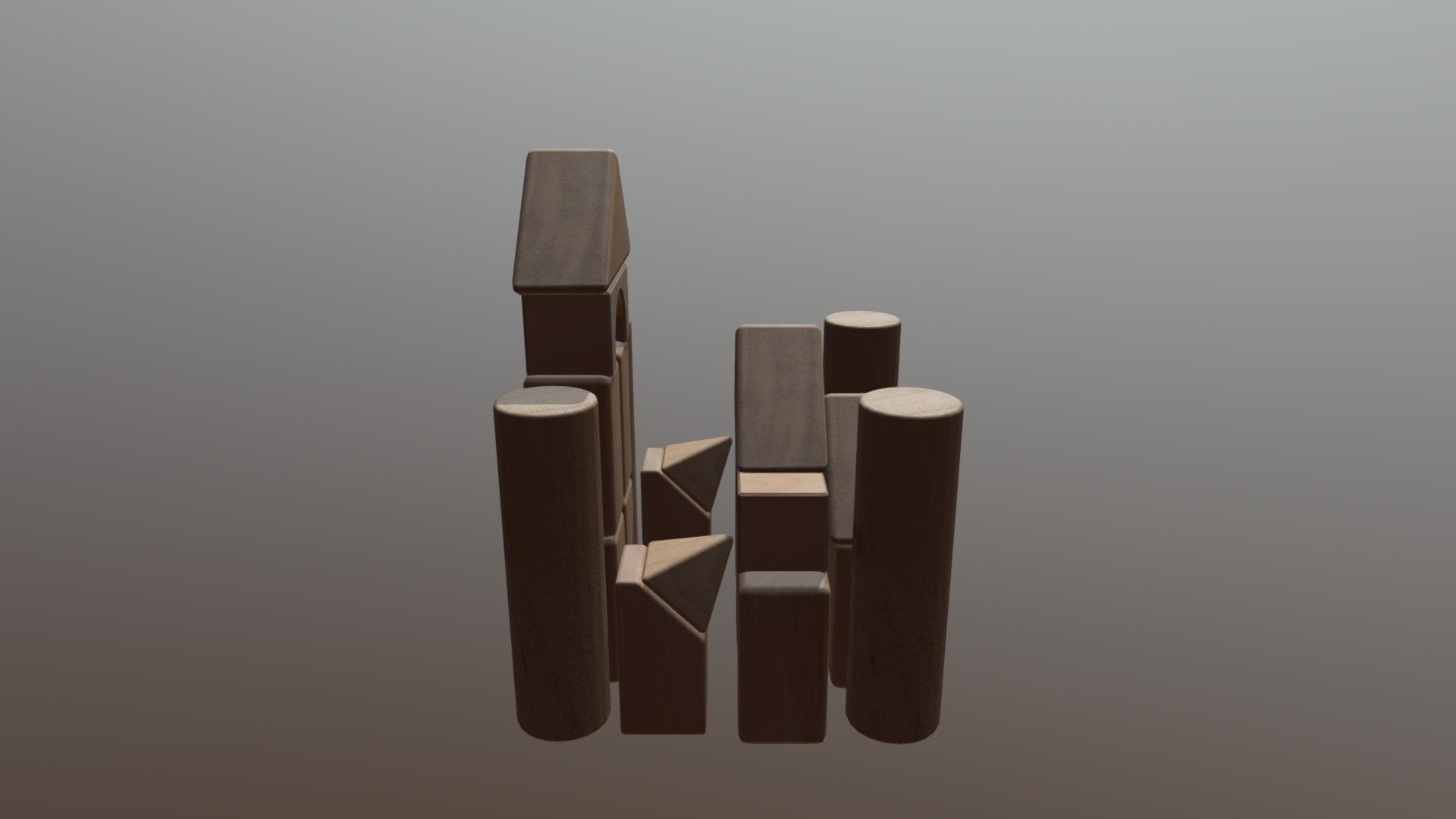 wood block structure - 3D model by sarahelainedunn [fb4f197] - Sketchfab