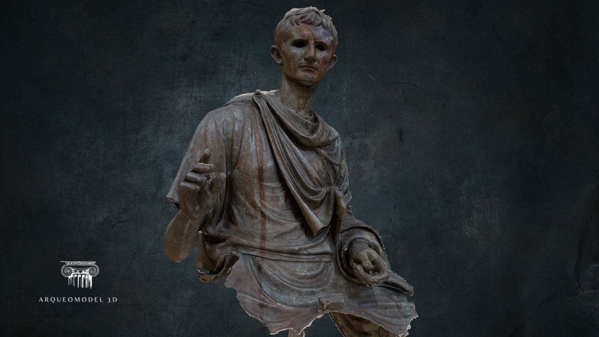Statue Augustus | National Arch. Museum Athens - Buy Royalty Free 3D ...