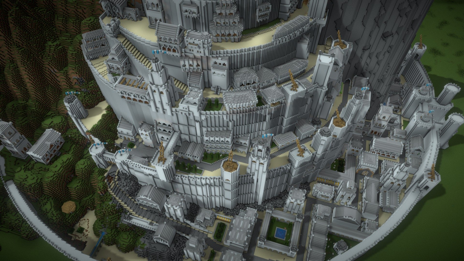 Minas Tirith - Minecraft - Download Free 3D model by cubical.xyz ...