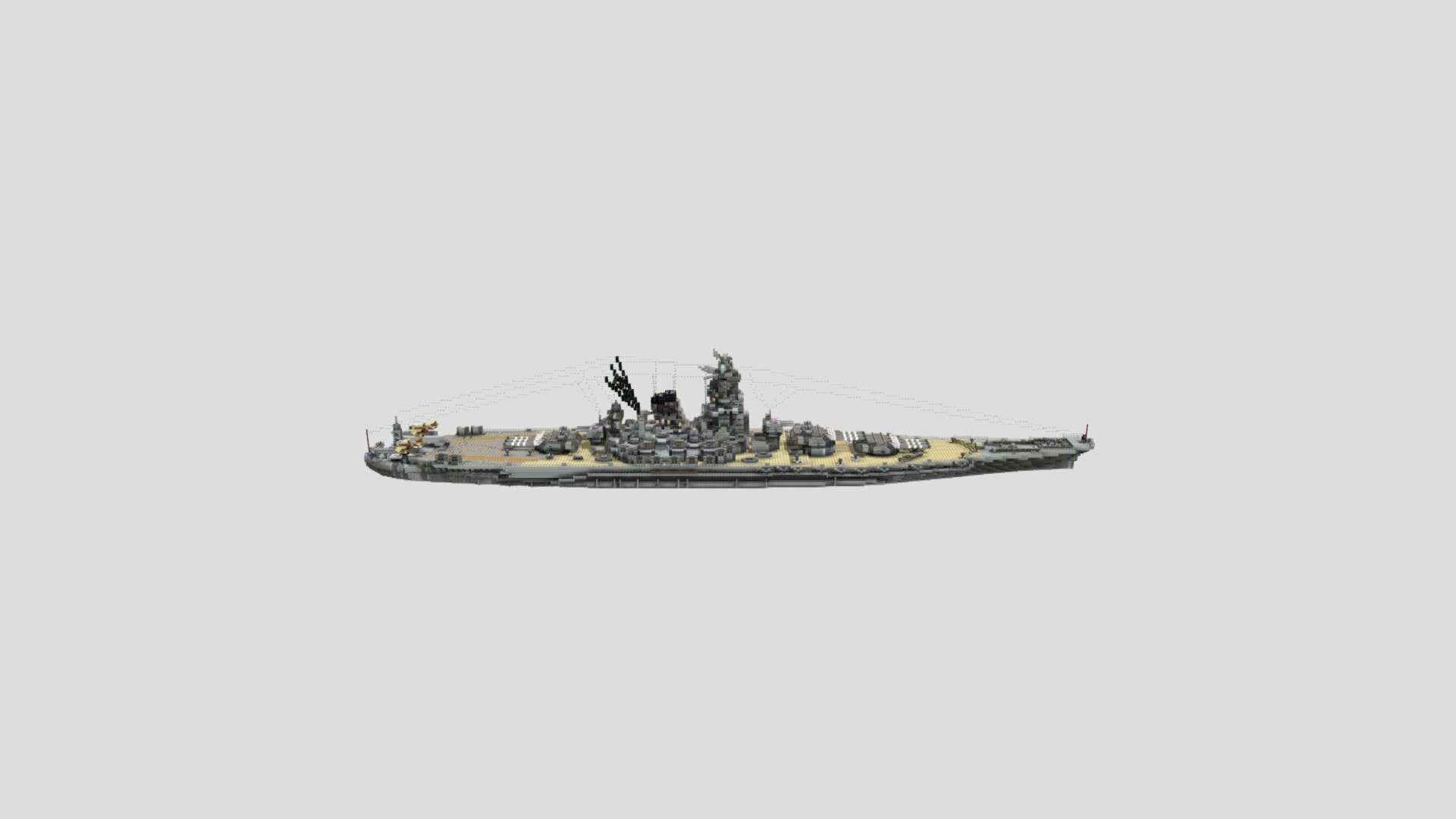 IJN Yamato - 3D model by babulee [fb516e5] - Sketchfab