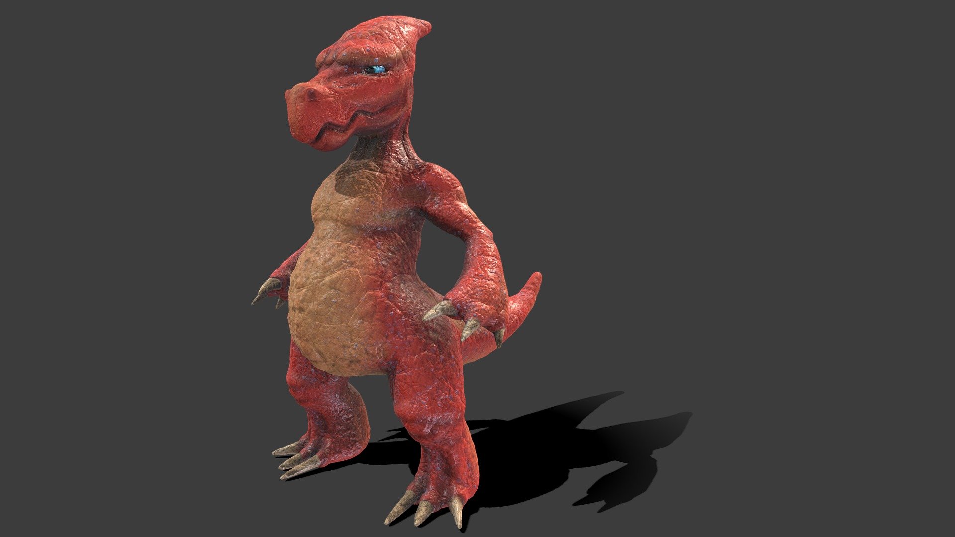 Pokemon-Realistic Charmander - 3D model by Lin-yan [fb5301e] - Sketchfab