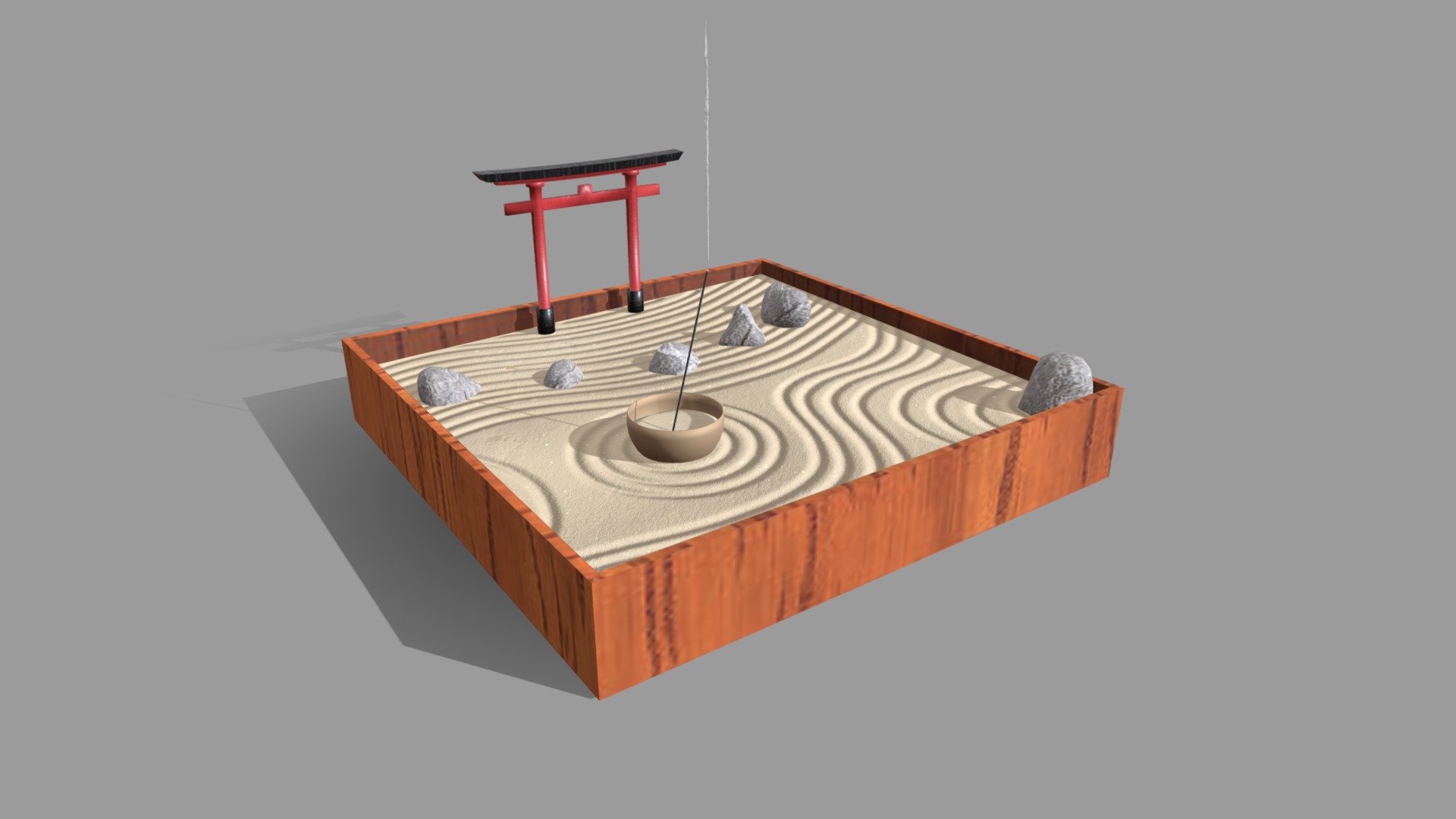 Small zen garden - Download Free 3D model by FractalSpace [fb543f0 ...
