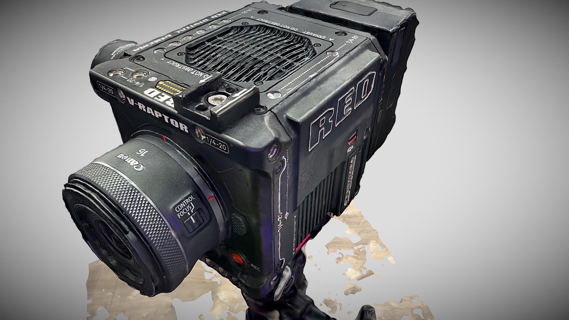 Red camera raptor - Buy Royalty Free 3D model by Alex Tench (@alex ...