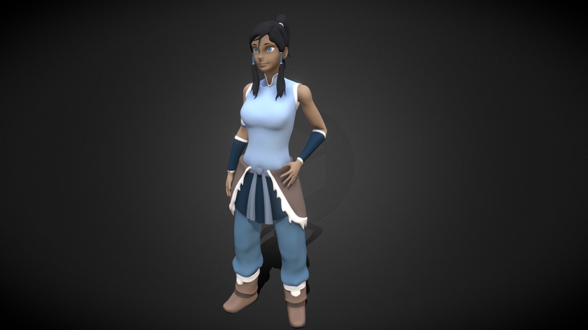 Korra - 3D model by Gustavo Carozzi (@Aangus) [fb55650] - Sketchfab