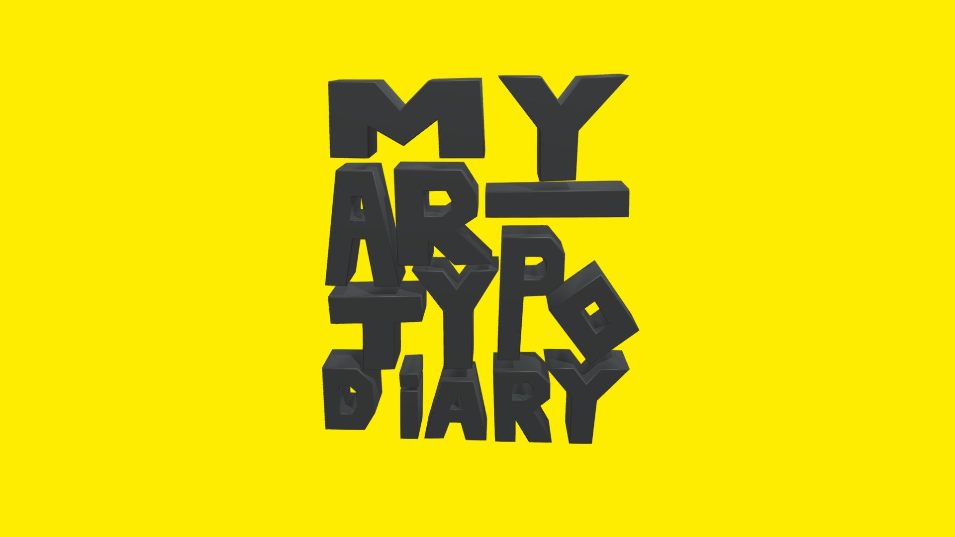 My AR-Typo Diary - 3D model by demardemar [fb55940] - Sketchfab