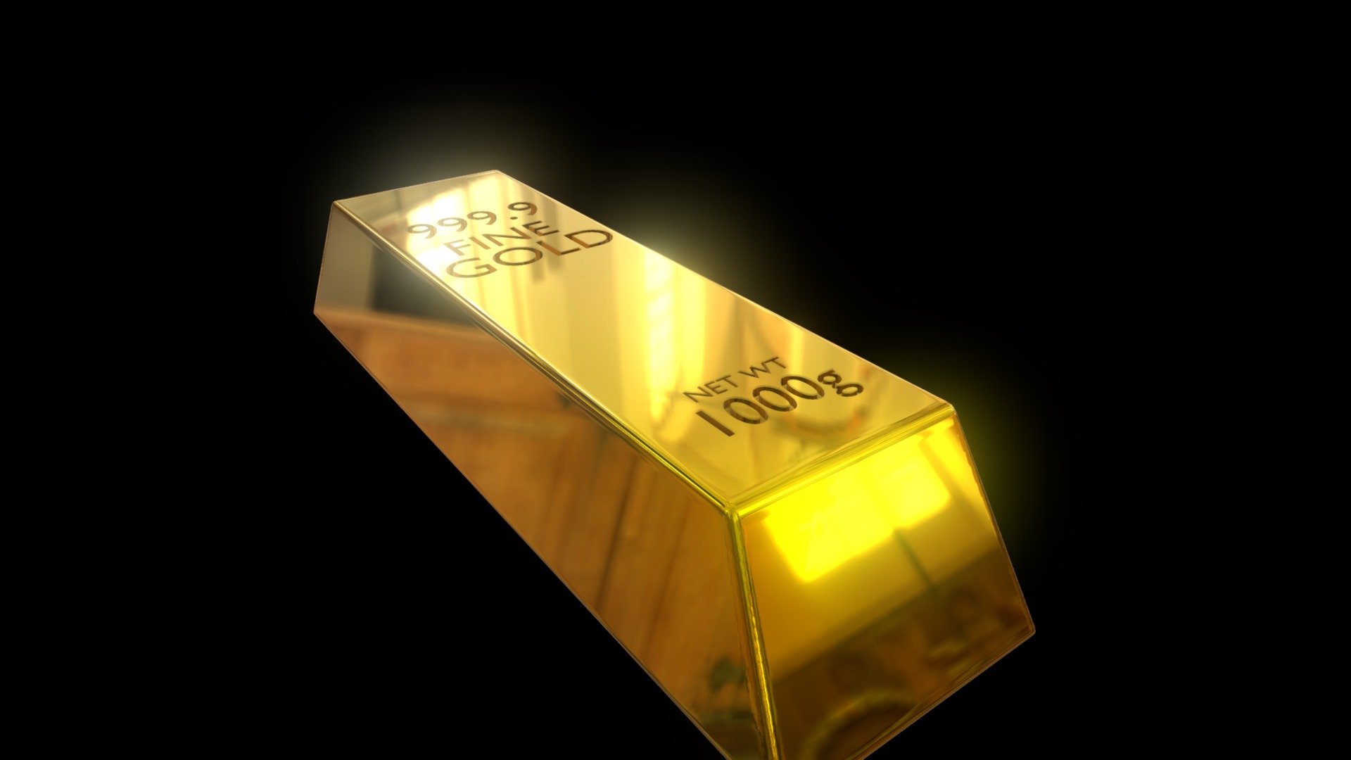 Perfect Shiny Gold Bar - Buy Royalty Free 3D model by The Scan Man ...