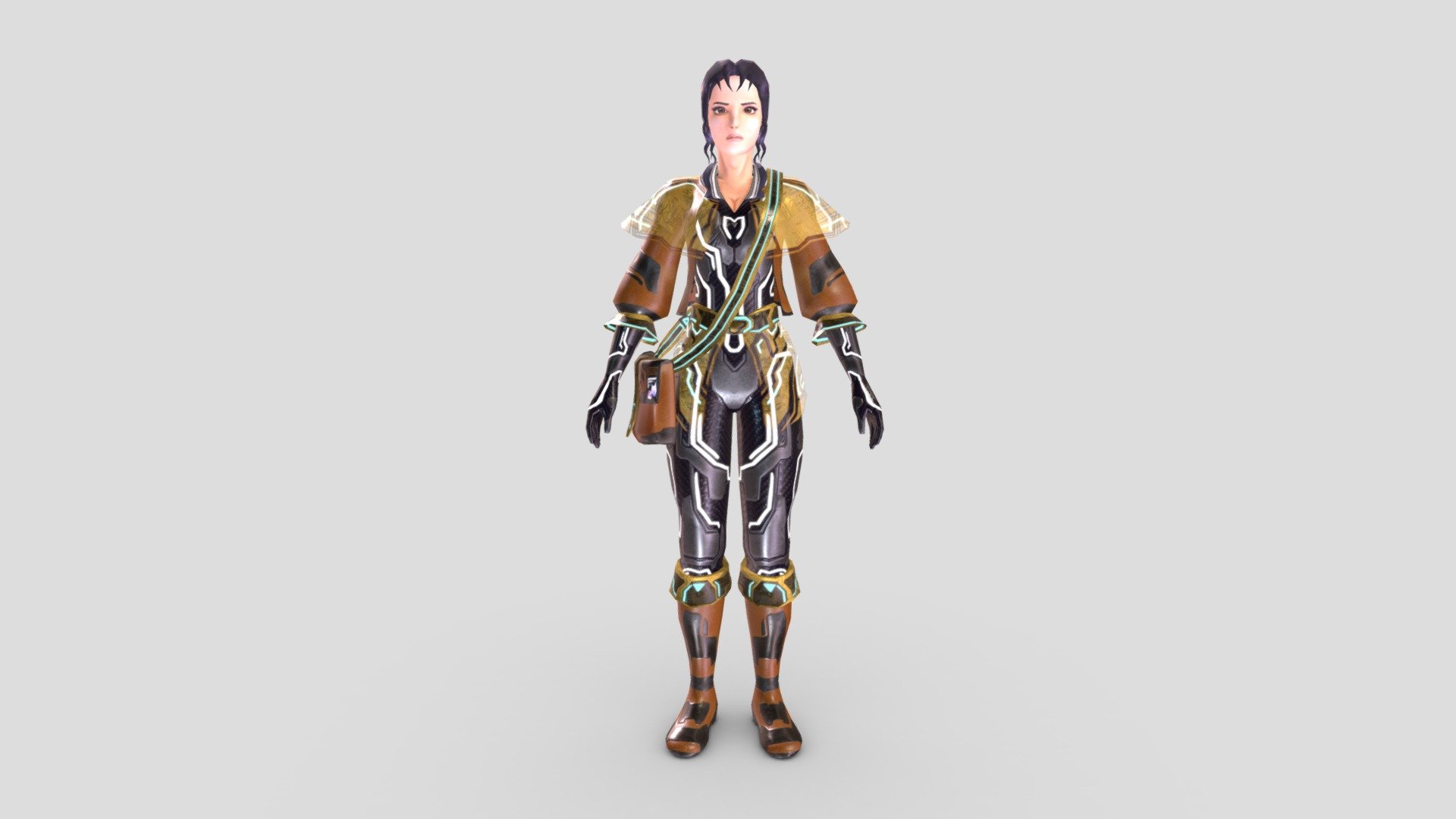 Character Texturing Practice | Sci - Fi | #1 - 3D model by Paraless ...