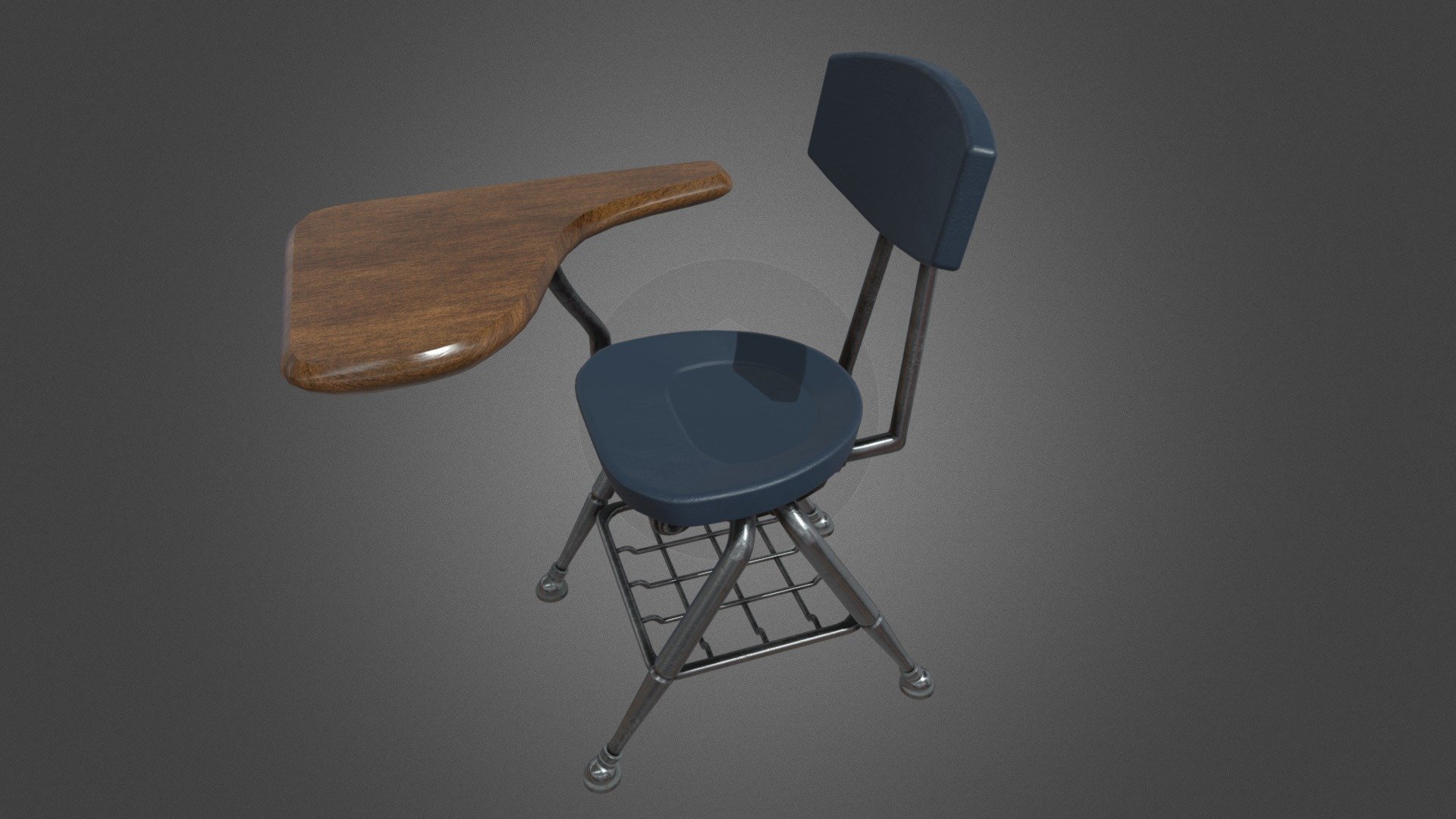 Old Fashioned School Desk - Download Free 3D model by CurlyFryWhy ...
