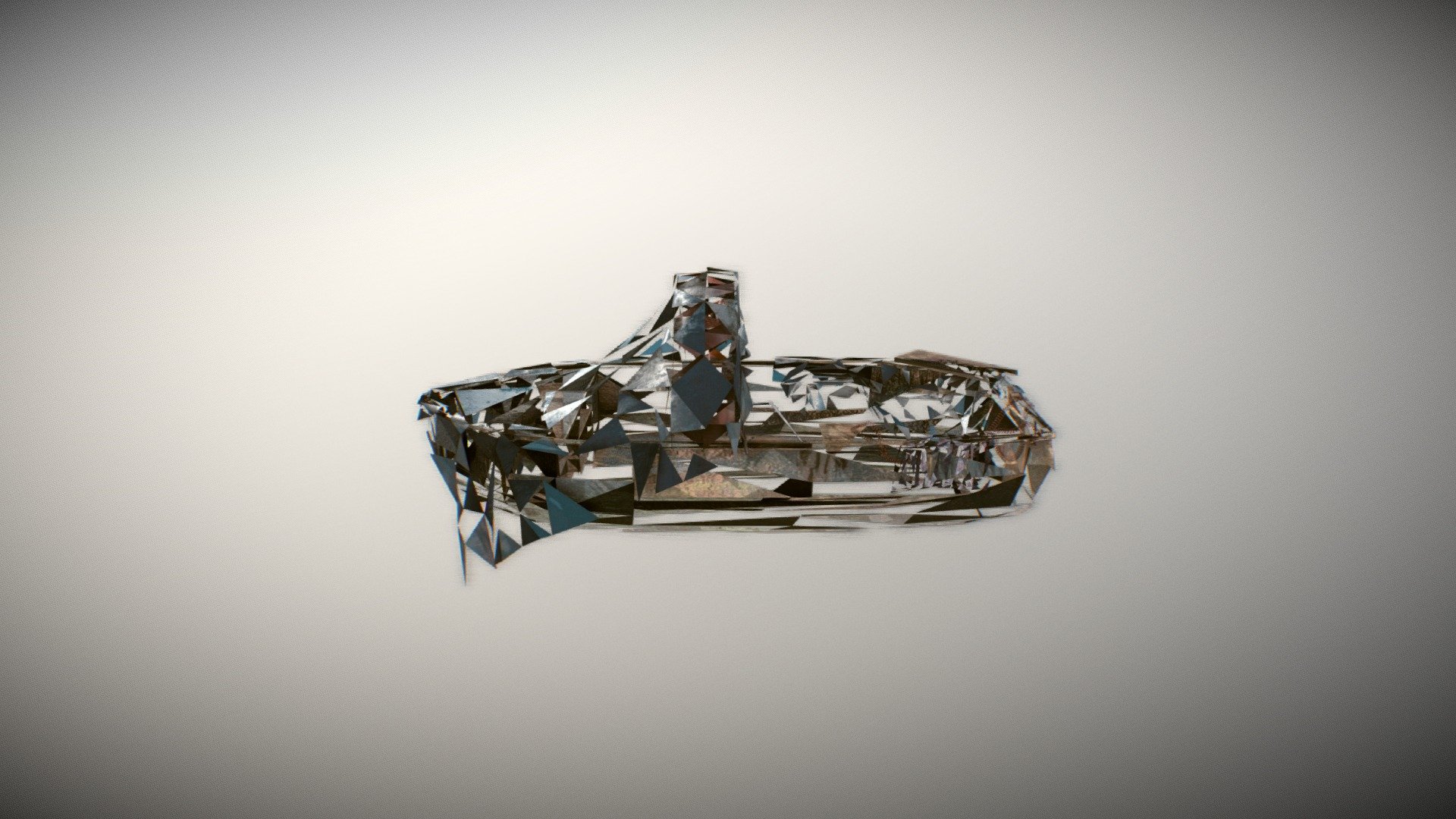 Broken boat - 3D model by hawkeyebit [fb5a11d] - Sketchfab