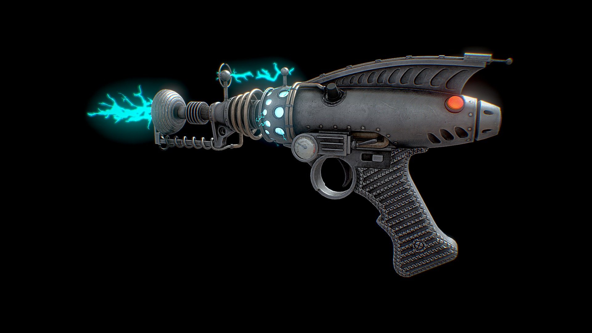 Raygun - Electric Silver - Buy Royalty Free 3D model by POLYTRICITY ...