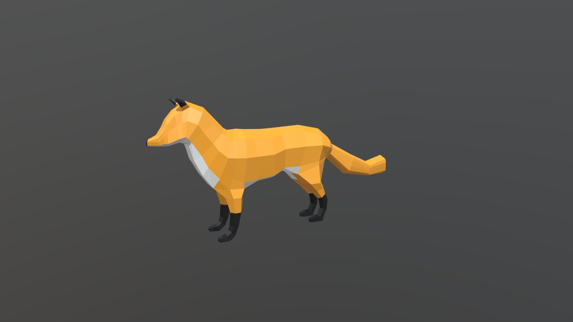 poly fox - 3D model by filda004 [fb5aa2b] - Sketchfab