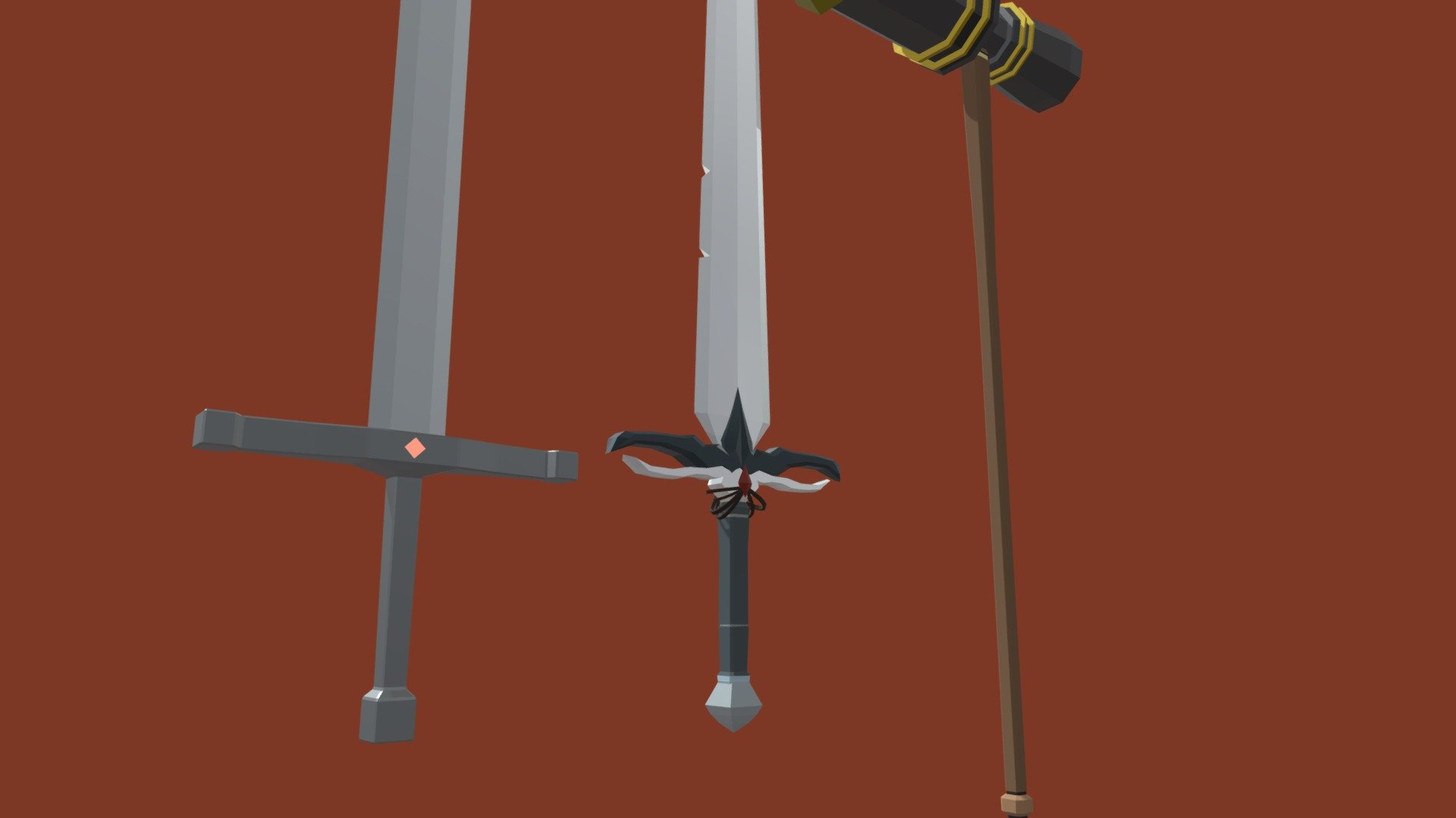 Medieval Weapons - Download Free 3D model by RafRaf (@rafaelanra ...