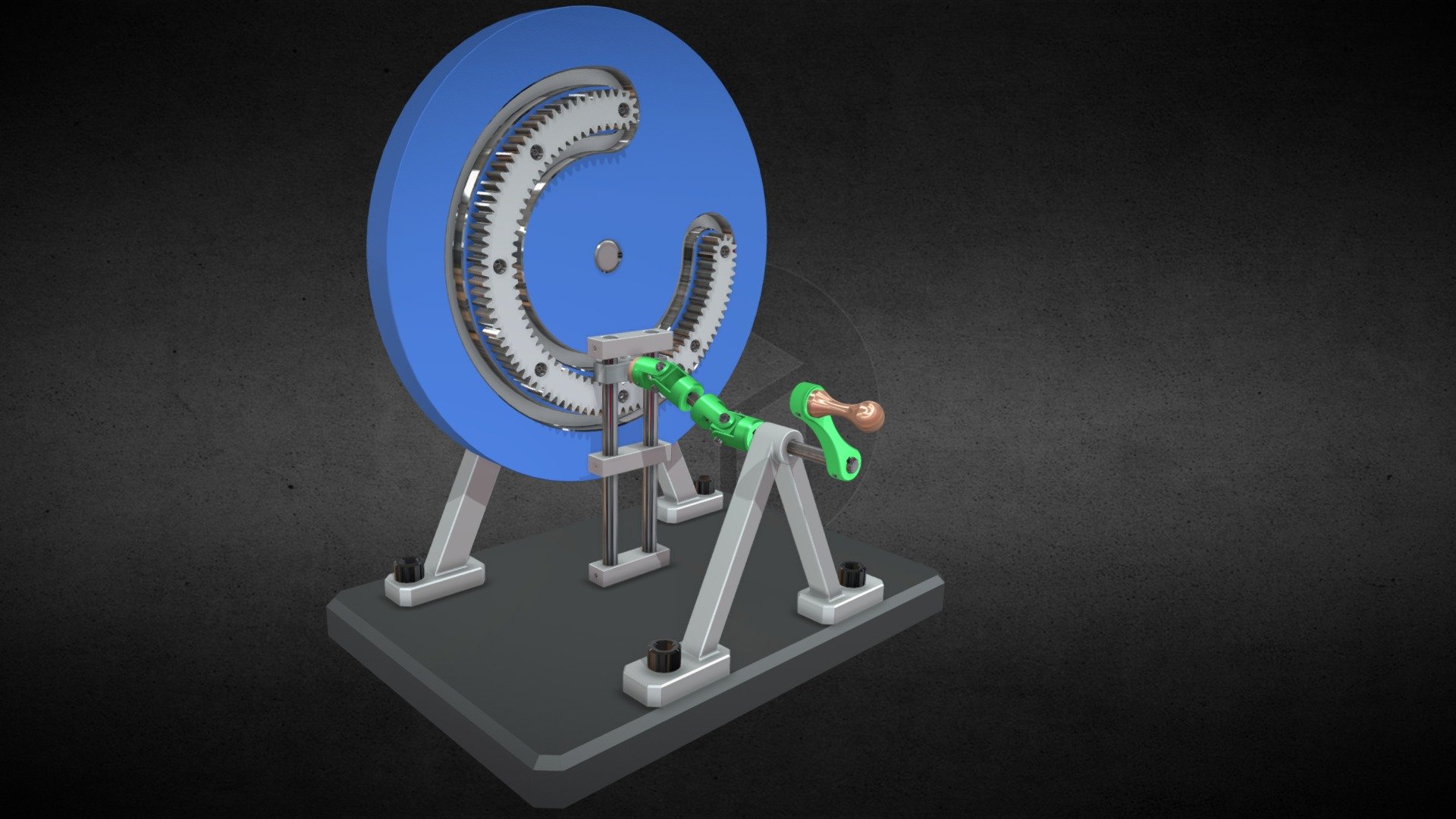 Mangle Rack Reciprocating Mechanism - Download Free 3D model by ...