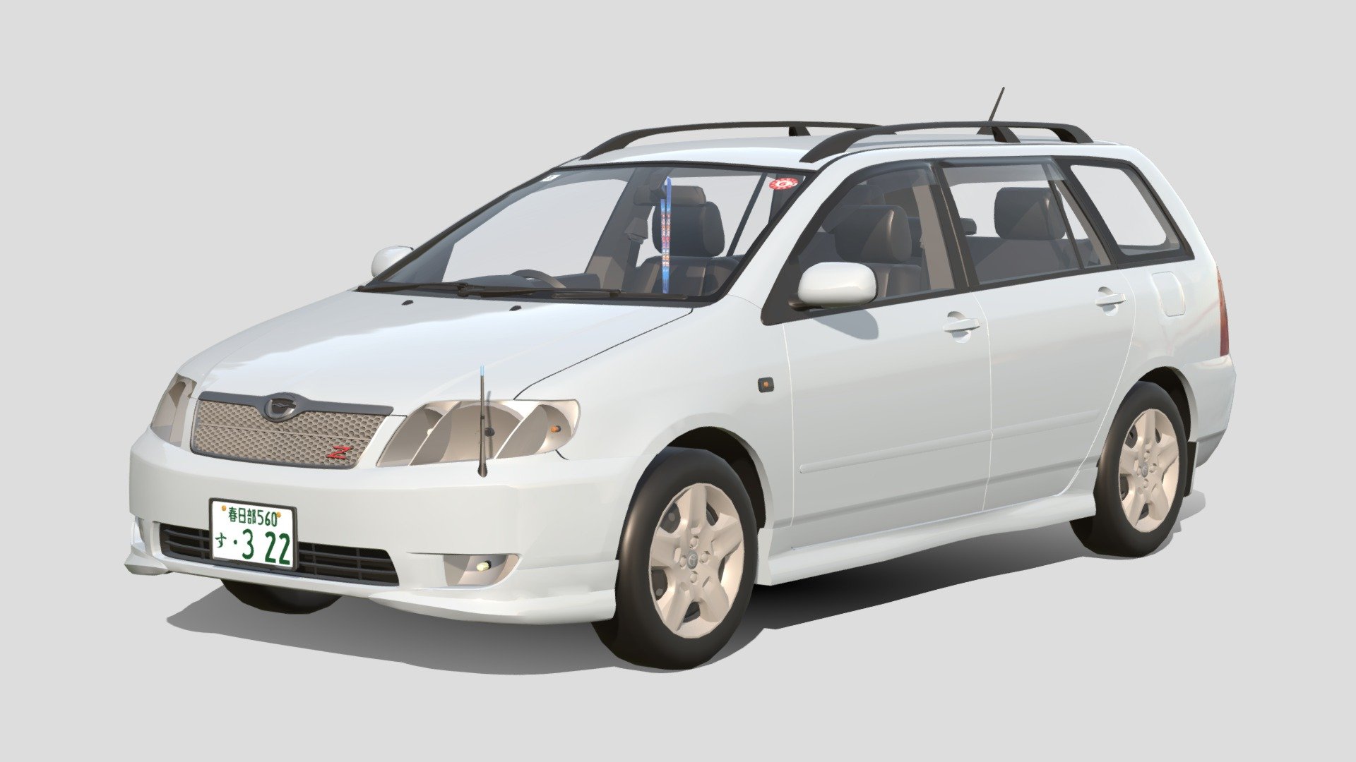 2005 Toyota Corolla Fielder Z Aero Tourer - Download Free 3D model by ...
