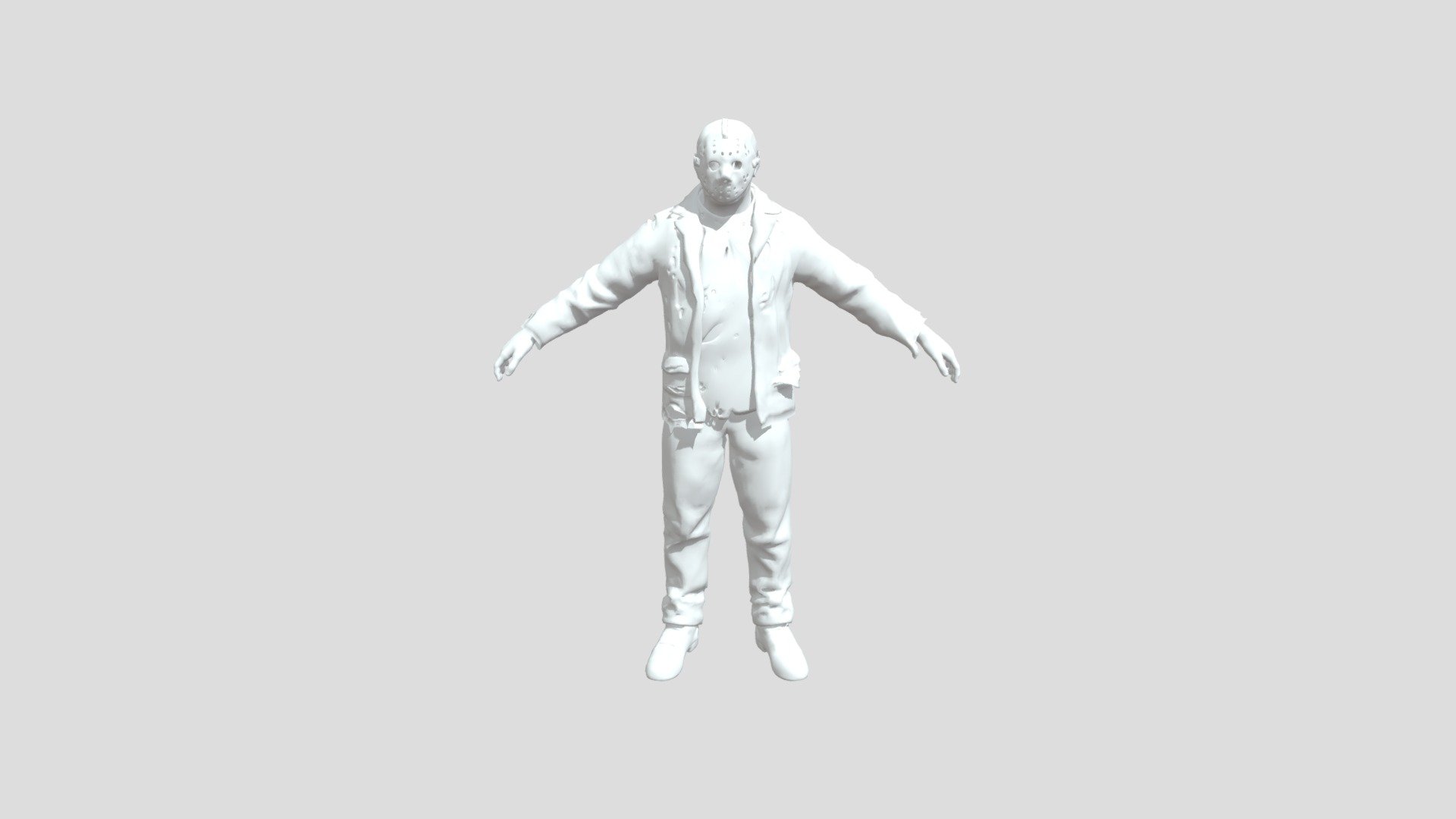Never Hike Alone Jason Voorhees (Ghost Jason) - Download Free 3D model ...