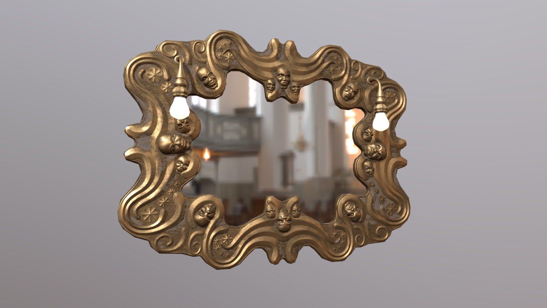 Unseen: Fancy Mirror - Download Free 3D model by JmCVoyager [fb67431 ...