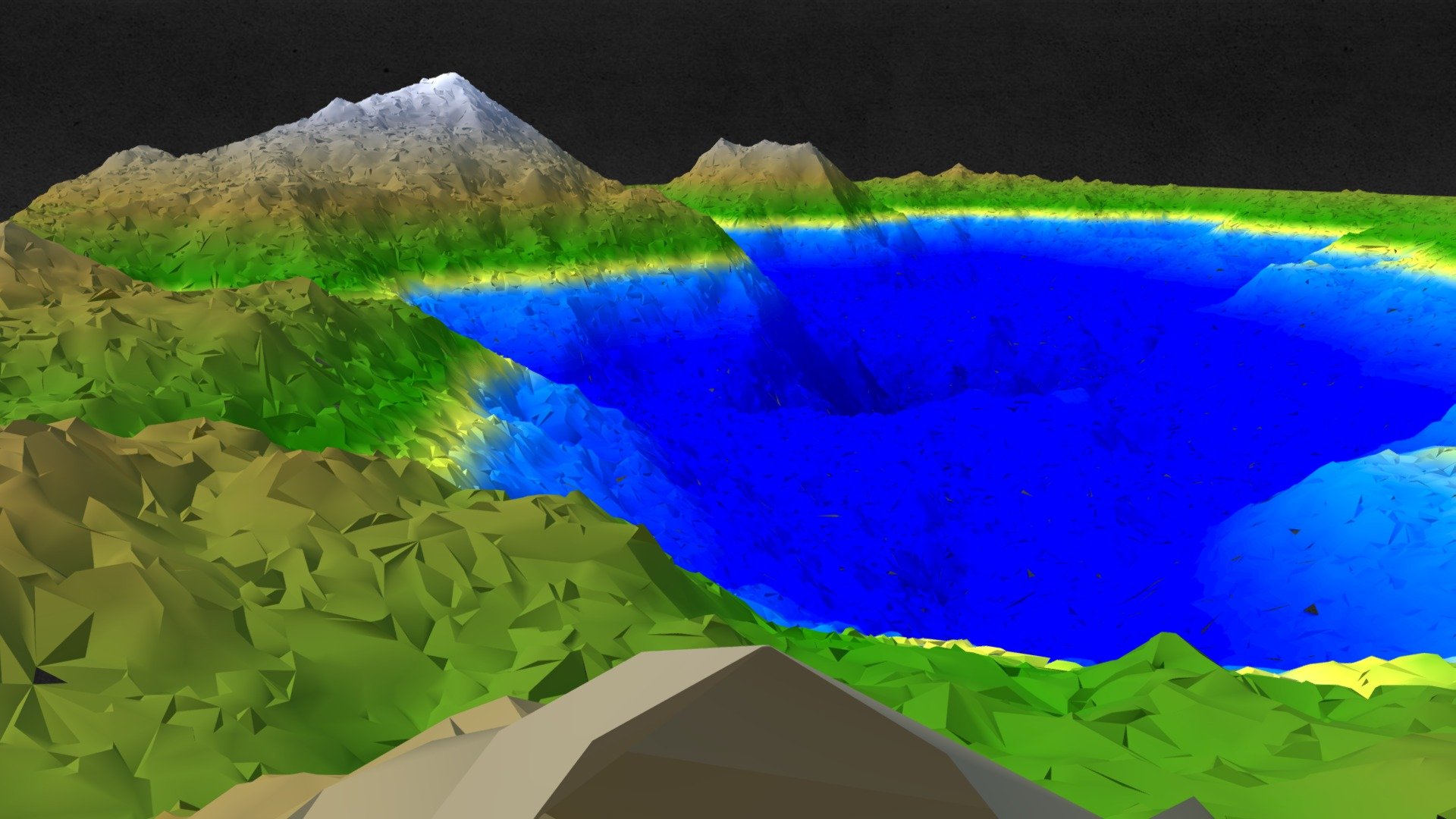 Fractal Landscape 2 - 3D model by brucelamond [fb69b87] - Sketchfab