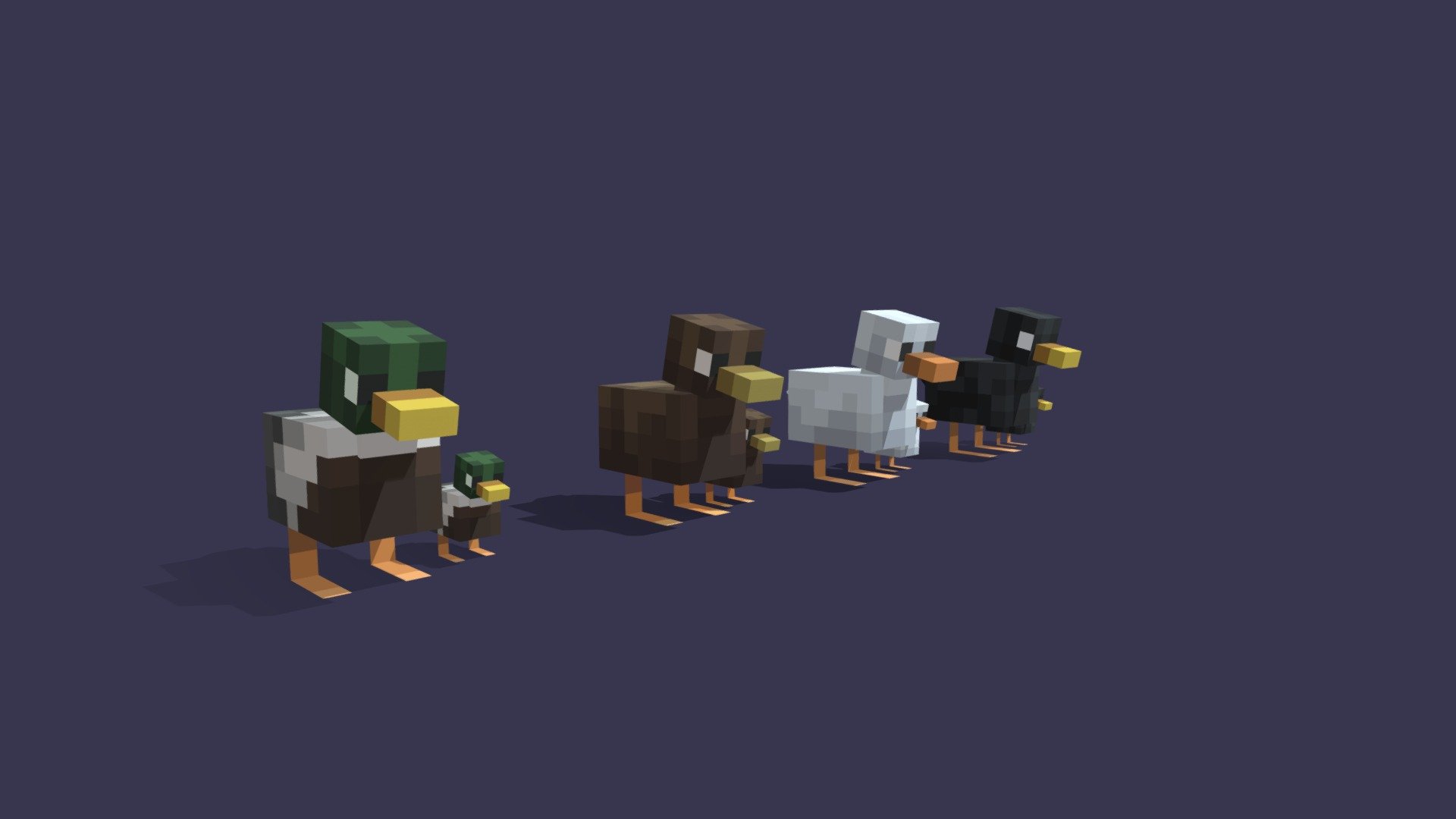 [BuMa] Ducks pack - 3D model by BuMa Workshop (@BuMaStudios) [fb69c6f] - Sketchfab