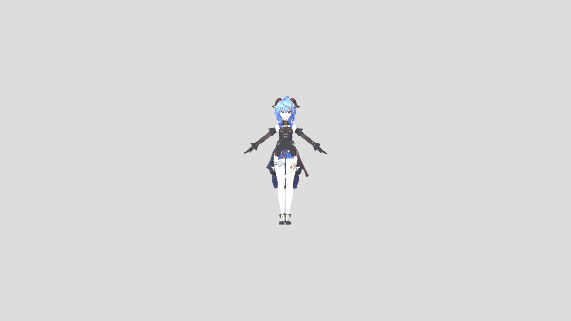genshin_impact_ganyu_Twilight_Blossom_原神_像素王小美 - Download Free 3D model ...