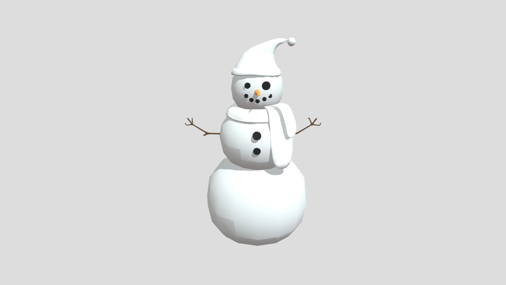Snowman - 3D model by omadrido [fb6ba84] - Sketchfab