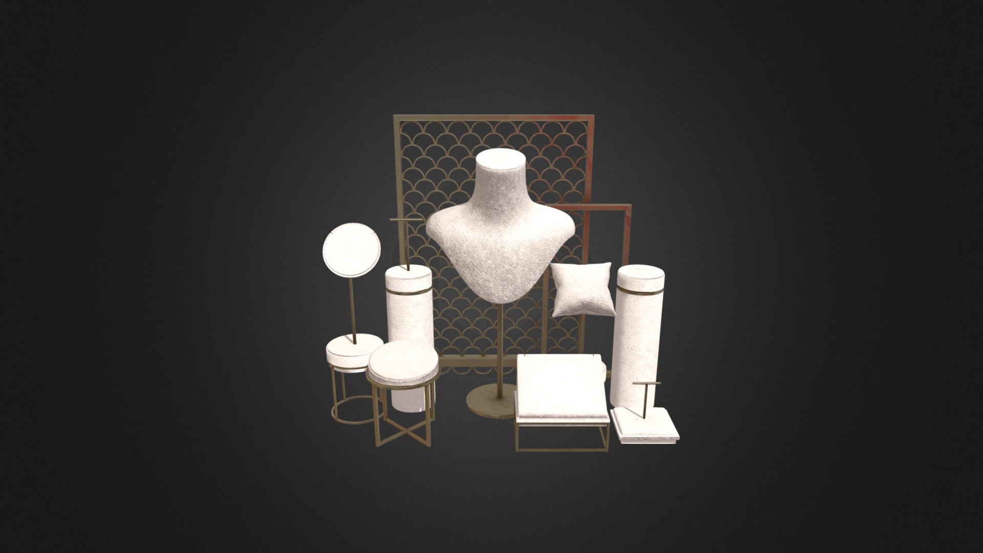Jewelry Stand Vol 03 - 3D model by PBRSH [fb6ccdd] - Sketchfab