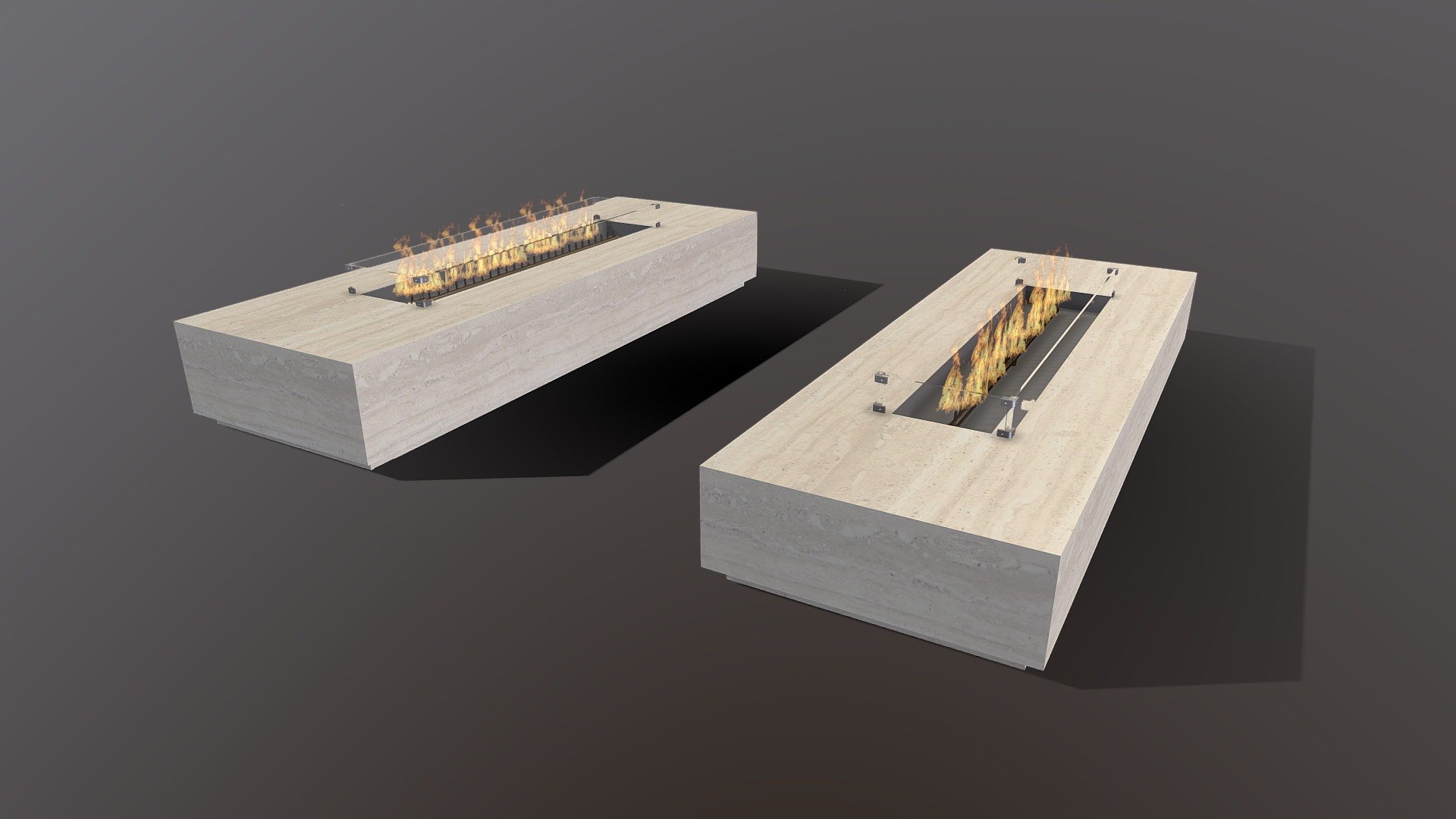 Vein Design - Travertine Fire Tables - 3D model by Kirk Fowler ...