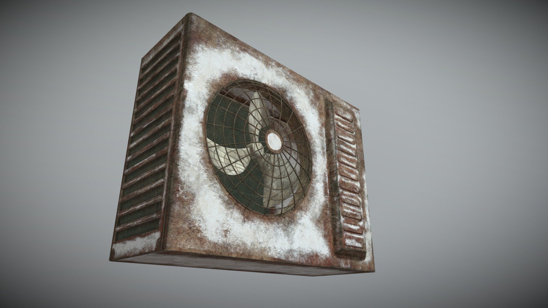 Rusty Air Conditioner - 3D model by yogesh.3dworld [fb6fc60] - Sketchfab