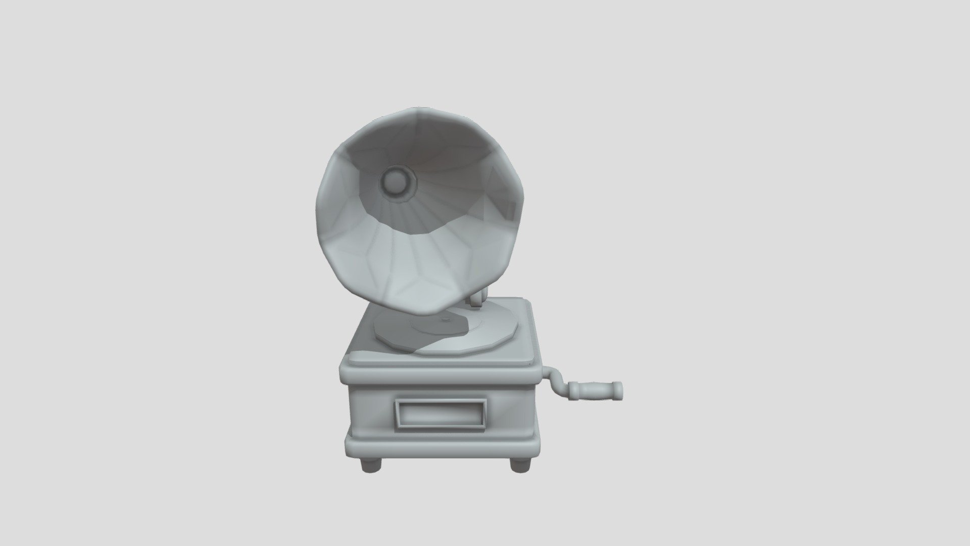 Gramophone Practice Model - 3D model by BrionyDT [fb70db5] - Sketchfab