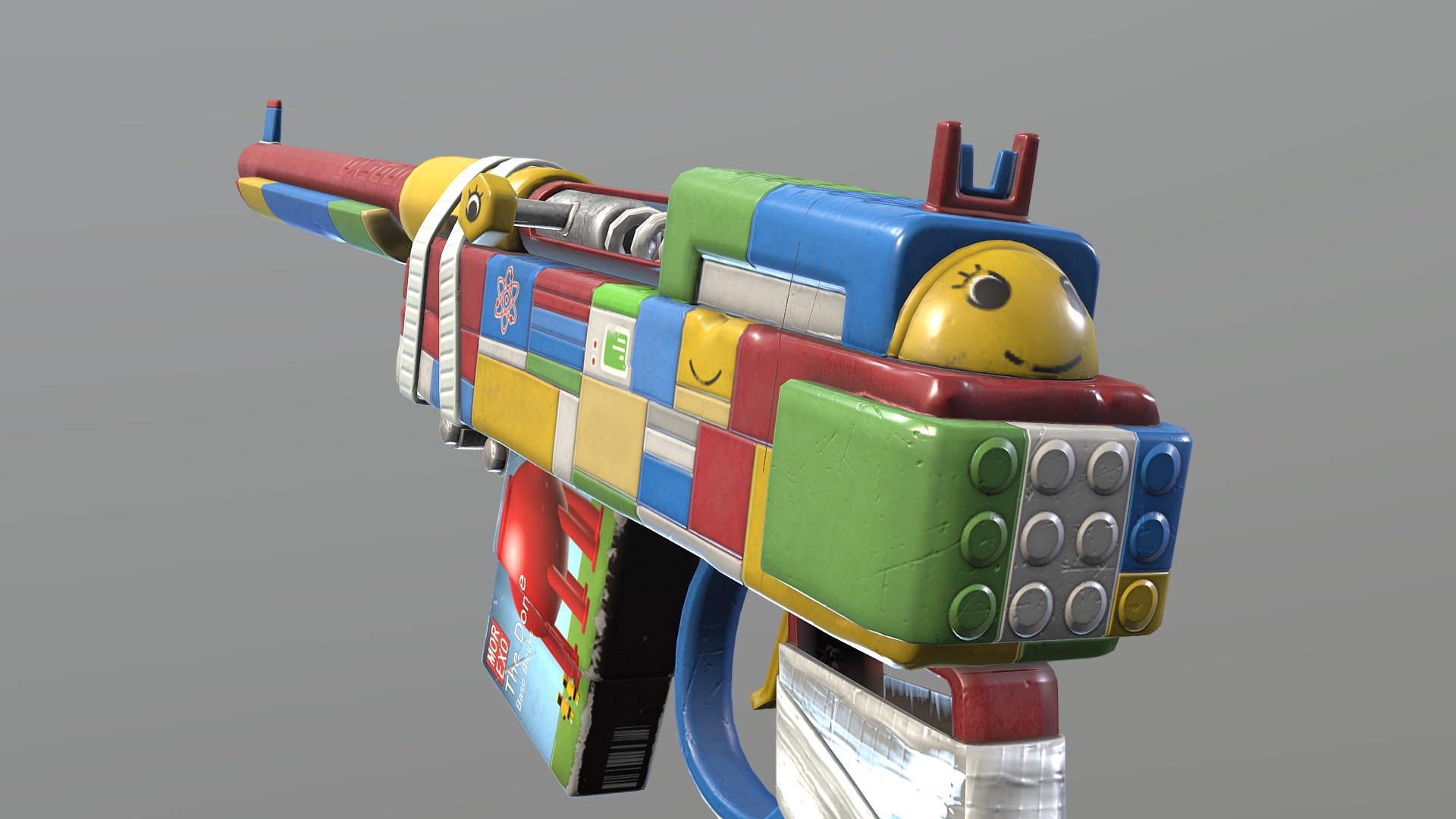 Building Block Semi Automatic Rifle - Download Free 3D model by Liam ...