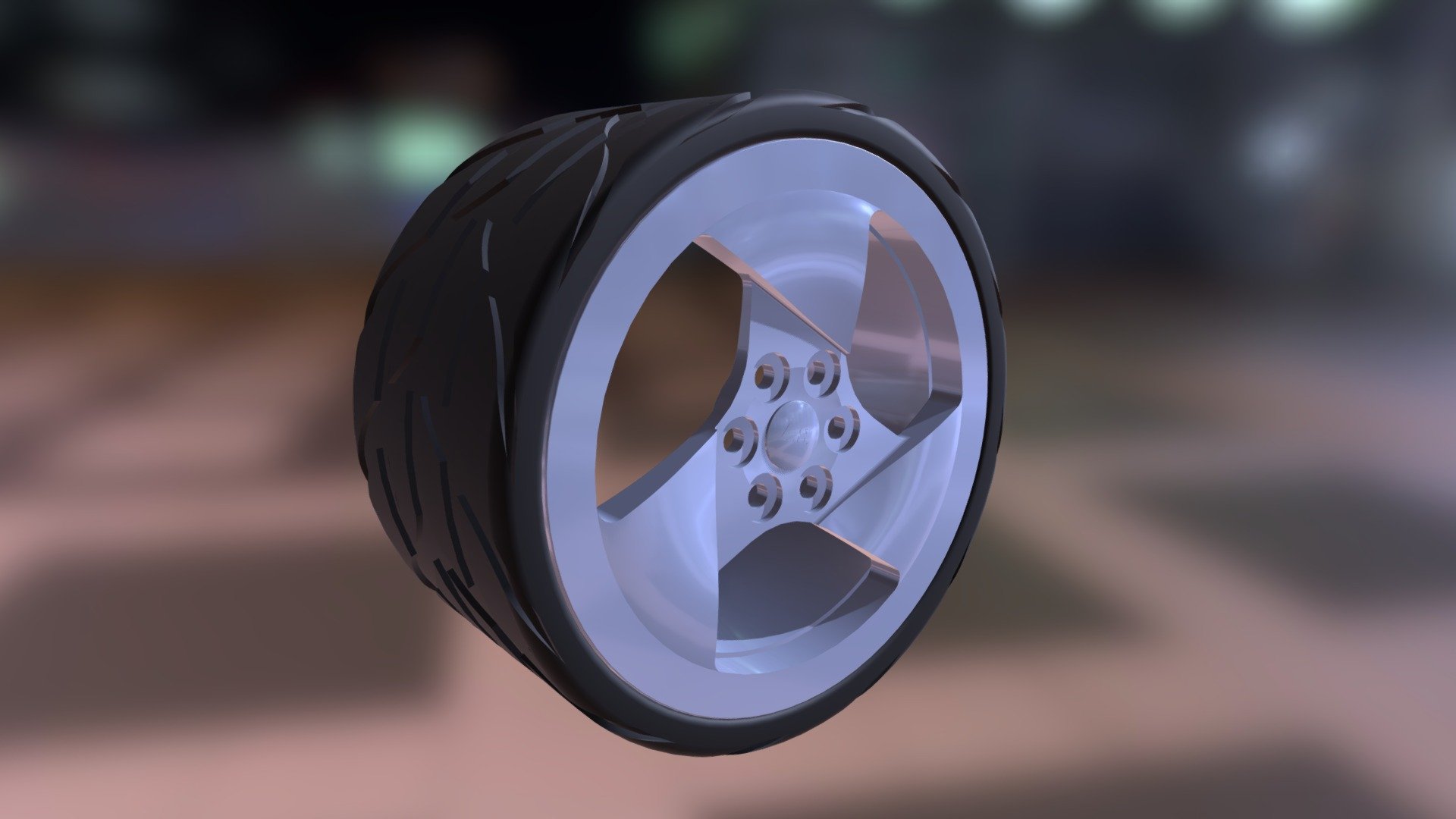 Car Wheel: Low Profile Tire - 3D model by ali.z.syed [fb722e8] - Sketchfab
