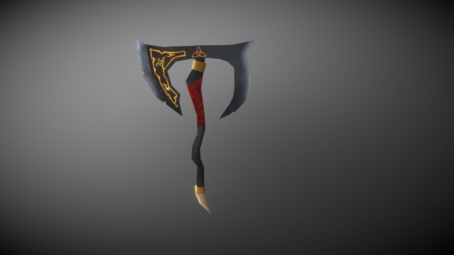 Rune axe - 3D model by Wisra [fb74ad9] - Sketchfab