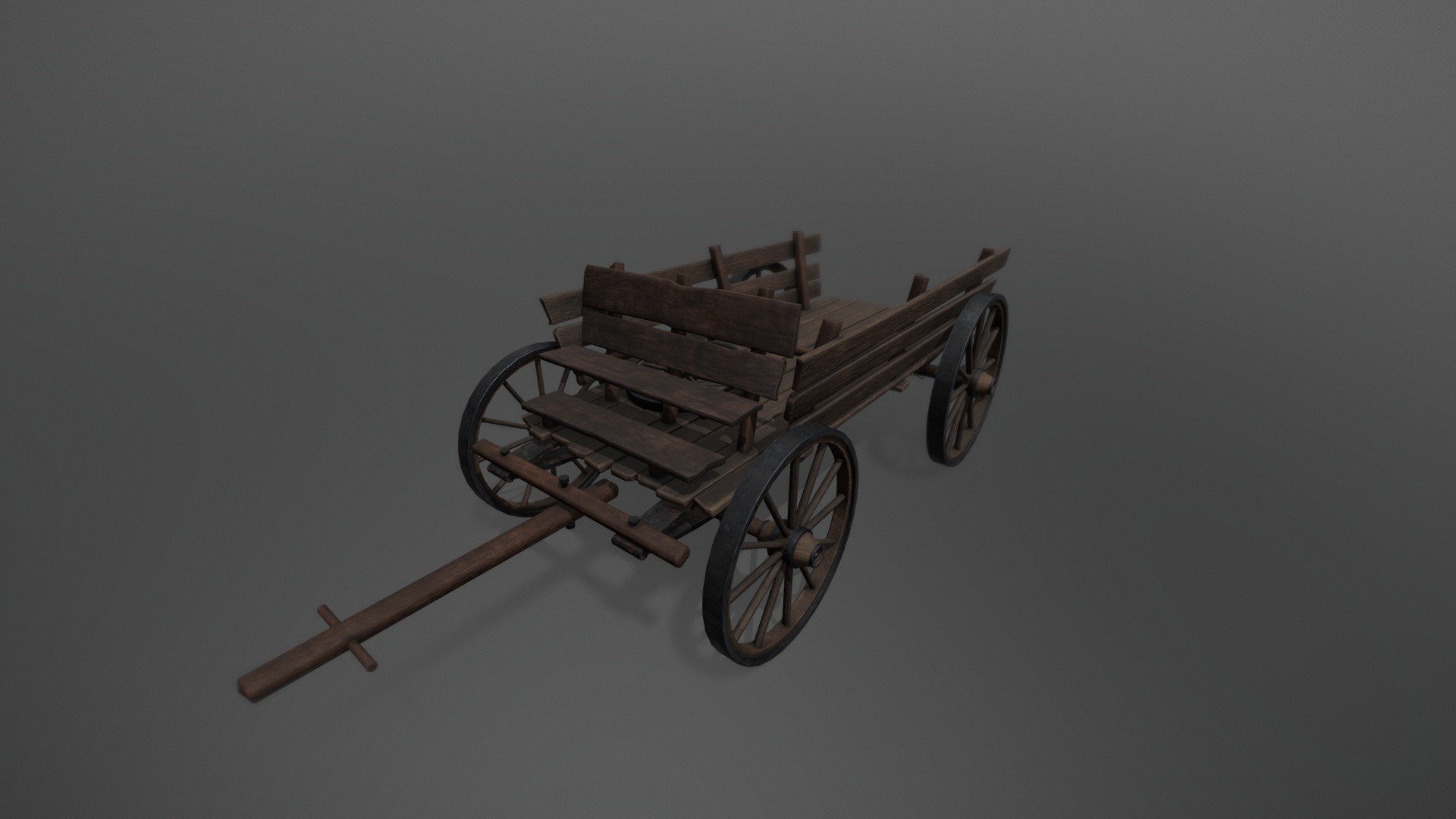 Old Wooden Carriage - 3D model by Šibalić Miloš (@sibomilos) [fb75954 ...