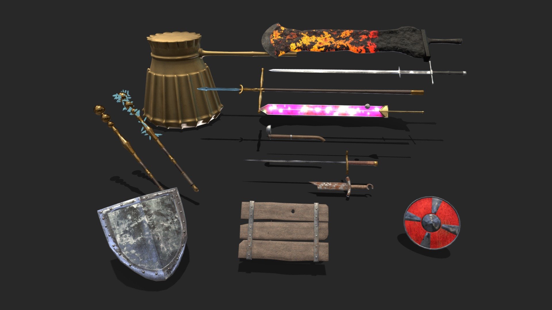 Fantasy Weapon Pack - 3D model by rowanhopkins98 [fb76eb6] - Sketchfab