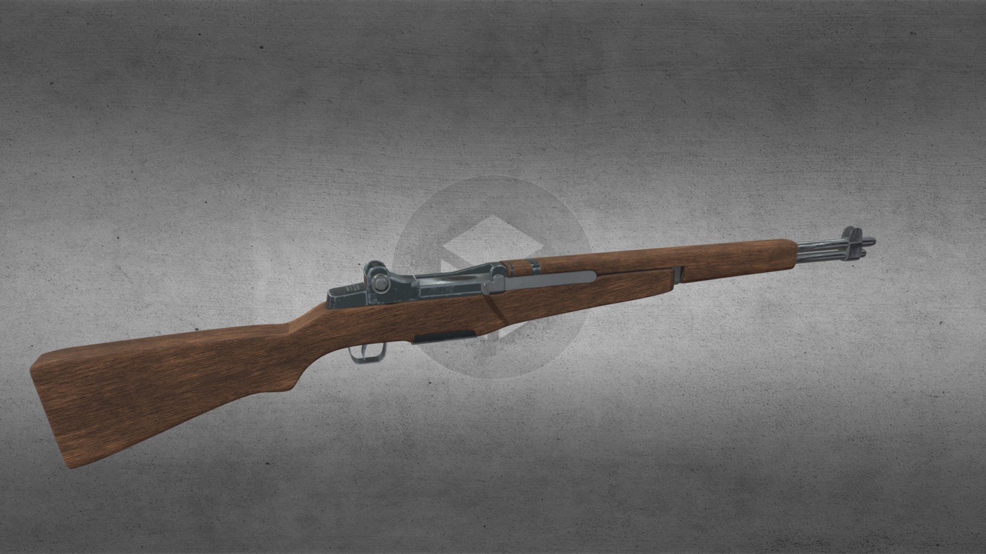 M1 Garand .308 US WW2 Service Rifle - Download Free 3D model by ...