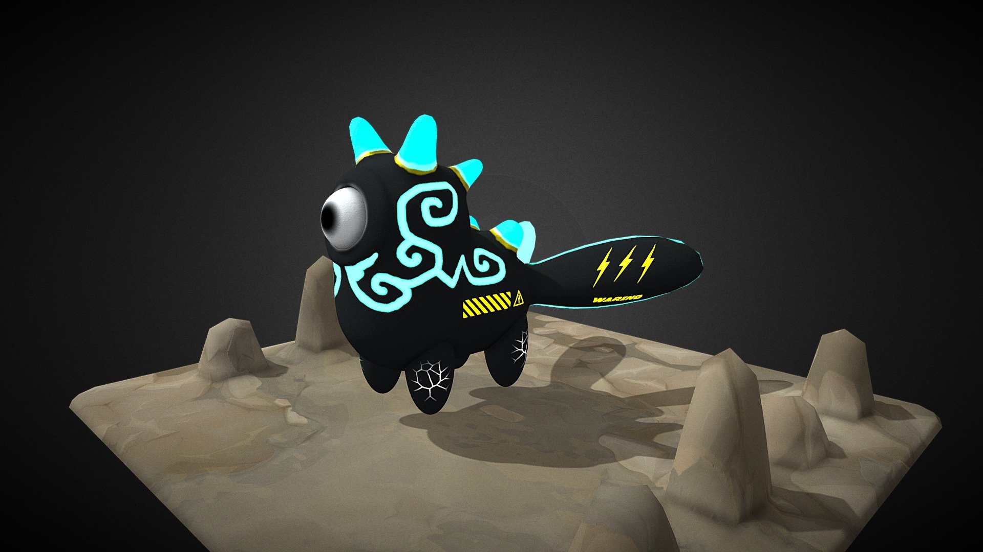 Cute monster - Download Free 3D model by pnhtuan (@pnhtuan7) [fb779b0 ...