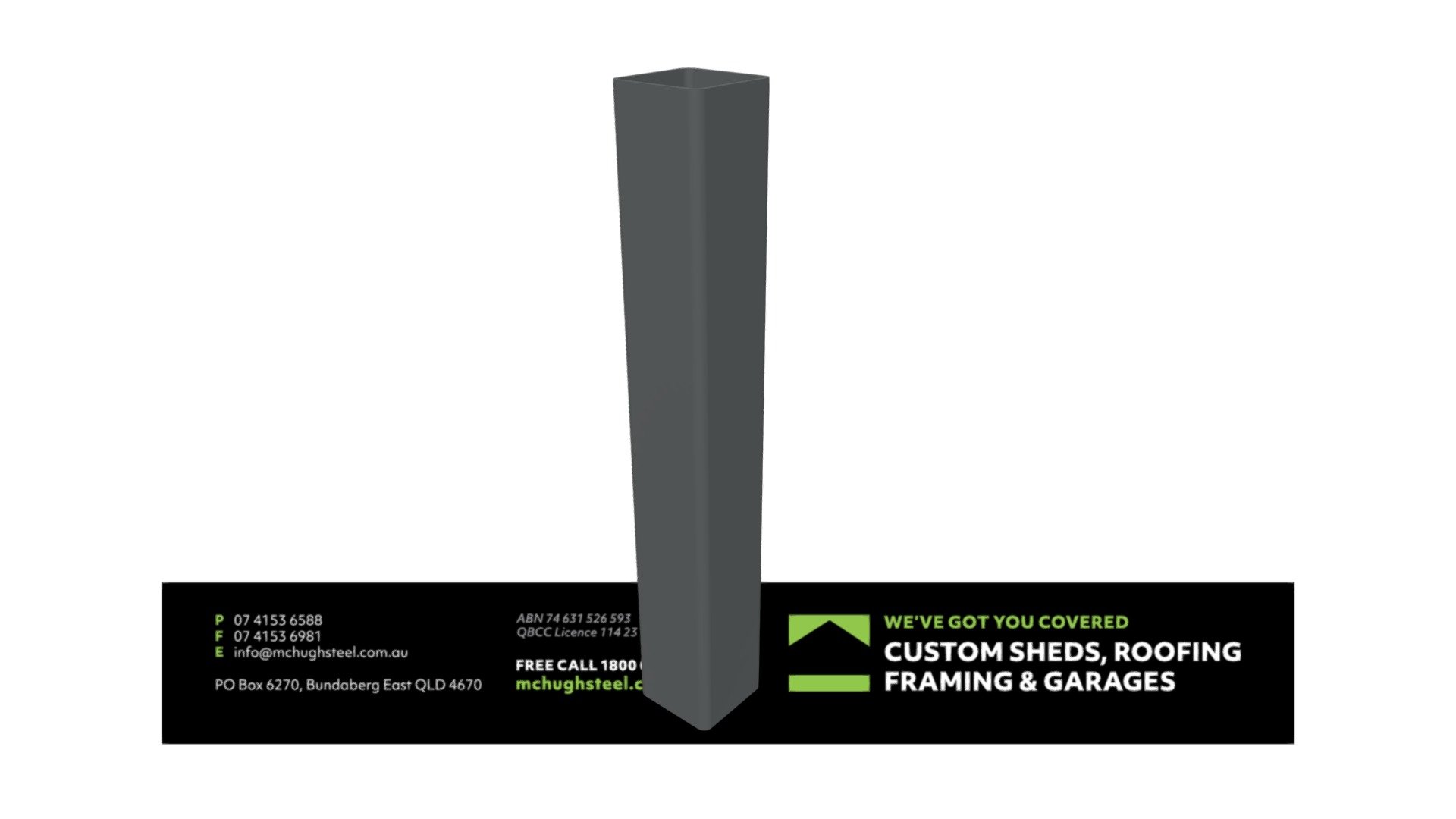 Rectangular Hollow Section Post 75x75 - 3D model by mchughsteel ...