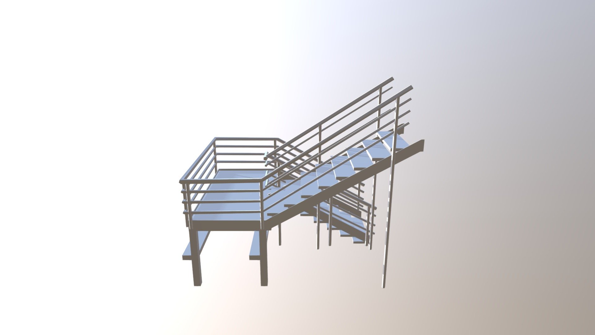 Low Poly Stairs - 3D model by magicalmale47 [fb784dc] - Sketchfab