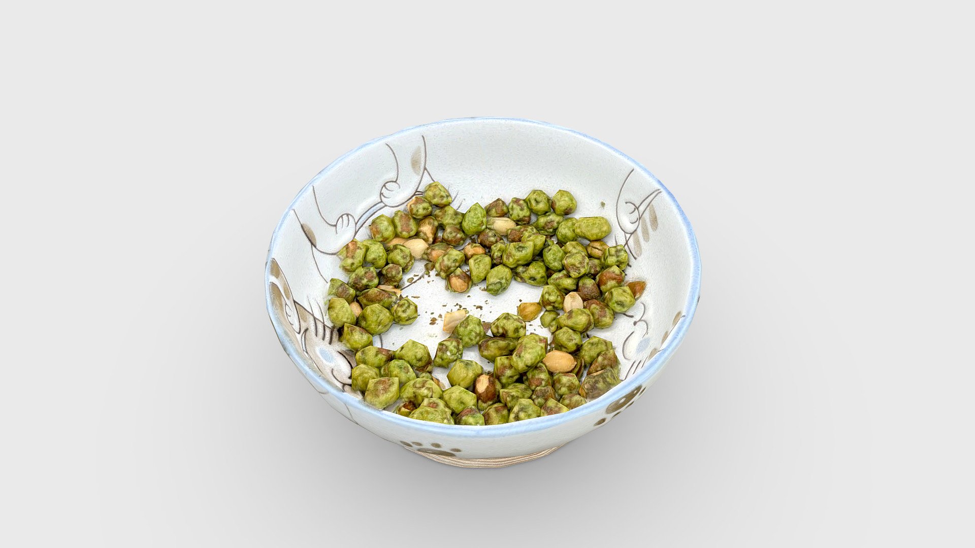 Wasabi peanuts - 3D model by Zoltanfood [fb7a686] - Sketchfab