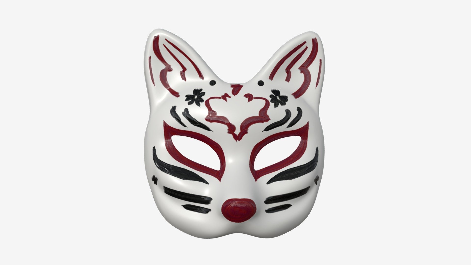 Half face kitsune mask - Buy Royalty Free 3D model by HQ3DMOD ...