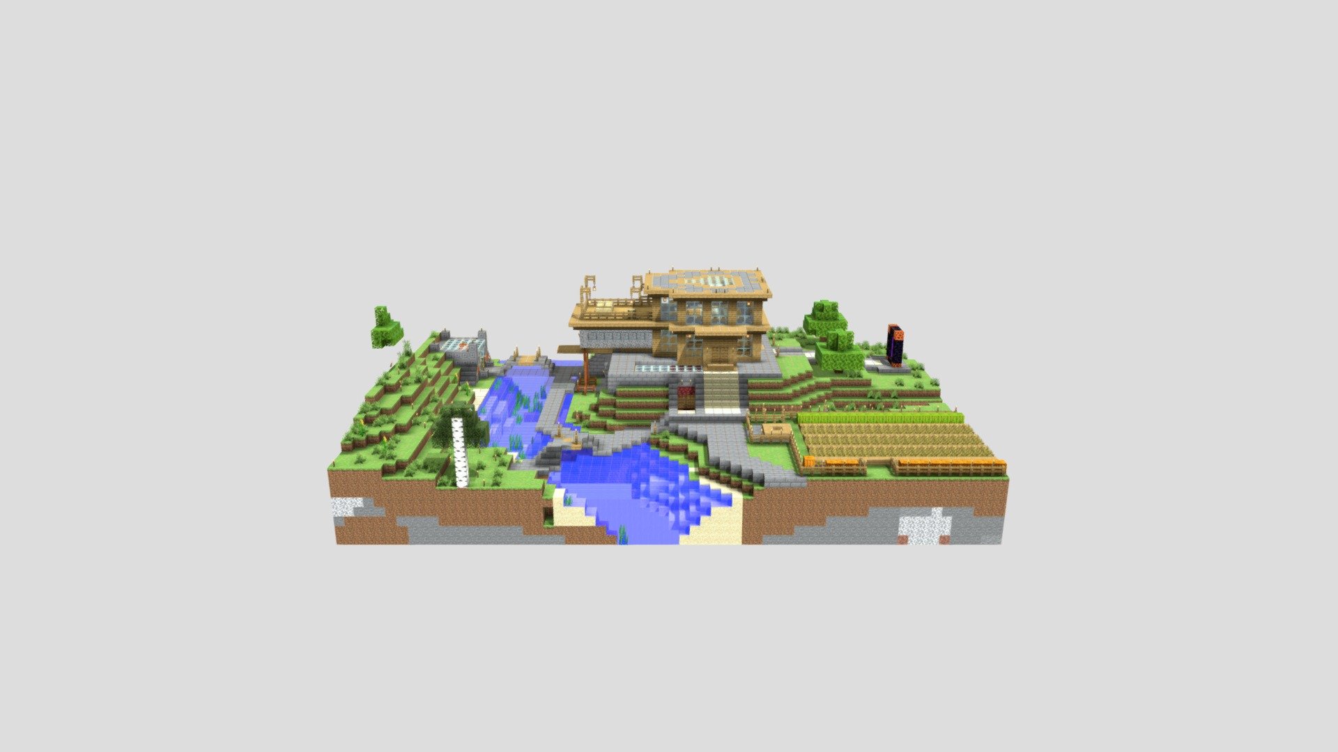 Amazing Minecraft Building #1 - 3D model by IPRIT [fb7cc85] - Sketchfab