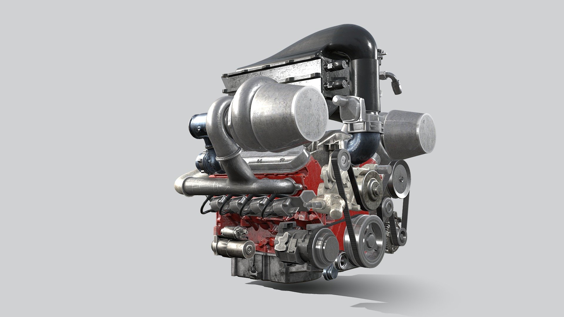 engine Supercar System Powertrain - 3D model by Unity (shehab house ...