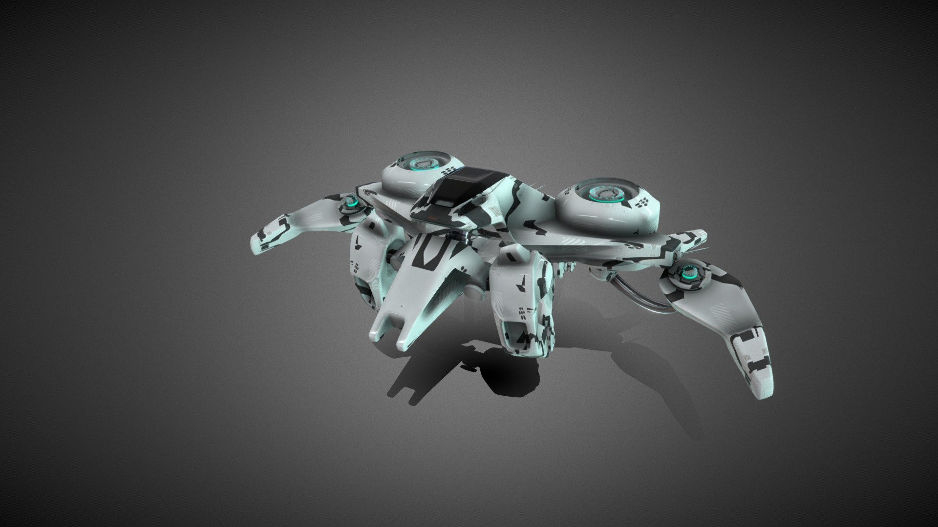 Drone Mech - 3D model by VertaScan [fb80294] - Sketchfab