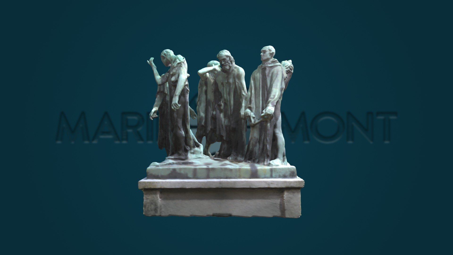 Les Bourgeois de Calais d'Auguste Rodin - 3D model by Musée royal de ...